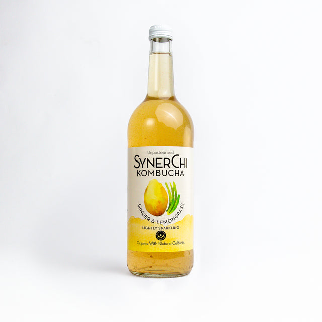 SynerChi Ginger & Lemongrass Kombucha 750 ml – Refreshing - Craft Food ...